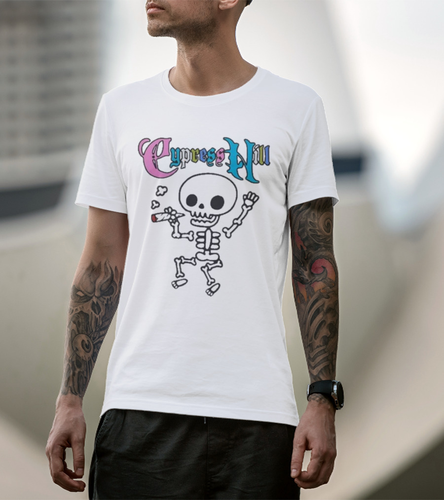 Cypress Hill Colorful Gothic Skull T-Shirt