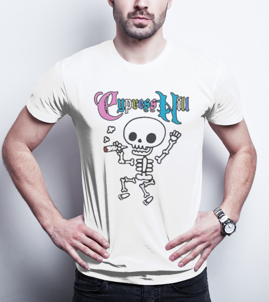 Cypress Hill Colorful Gothic Skull T-Shirt