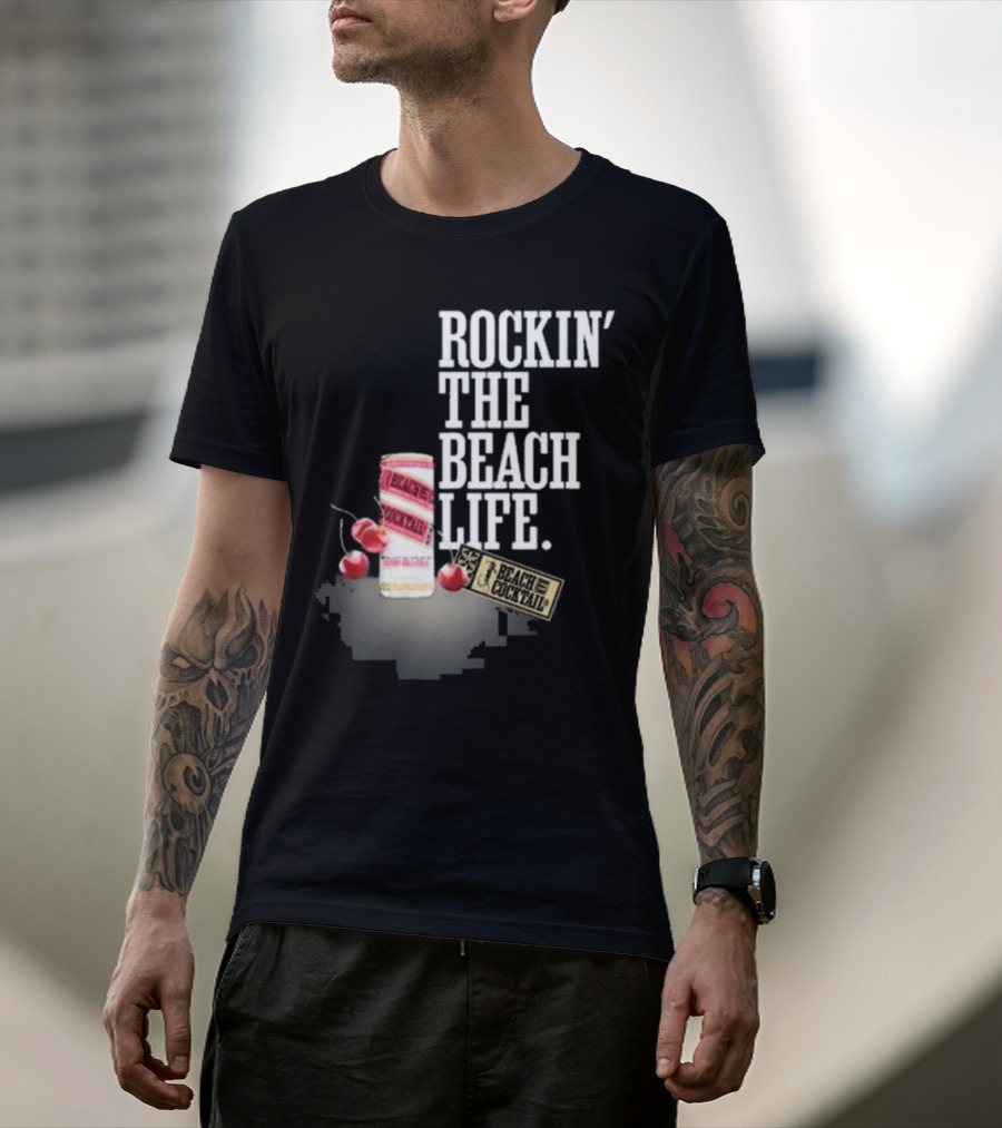 Rockin' The Beach Life Sammy Hagar Red Rocks Beach Cocktail T-Shirt