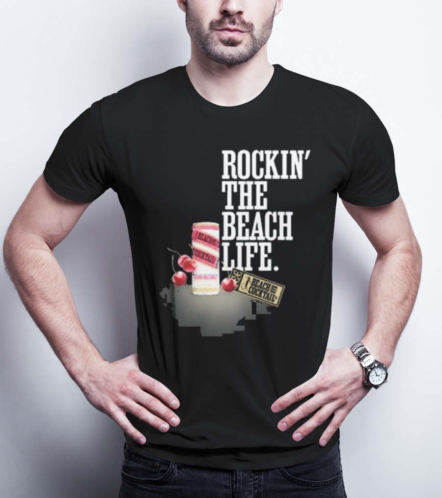 Rockin' The Beach Life Sammy Hagar Red Rocks Beach Cocktail T-Shirt