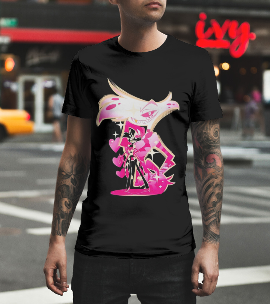 Angel Dust And Alastor Design Hazbin Hotel Series T-Shirt