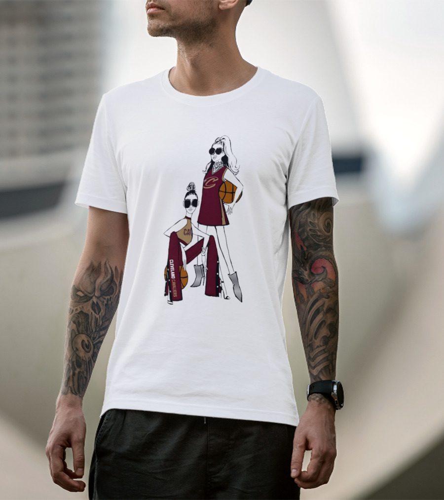 Cleveland Cavaliers G-III 4Her Basketball Girls Fitted Fashion T-Shirt
