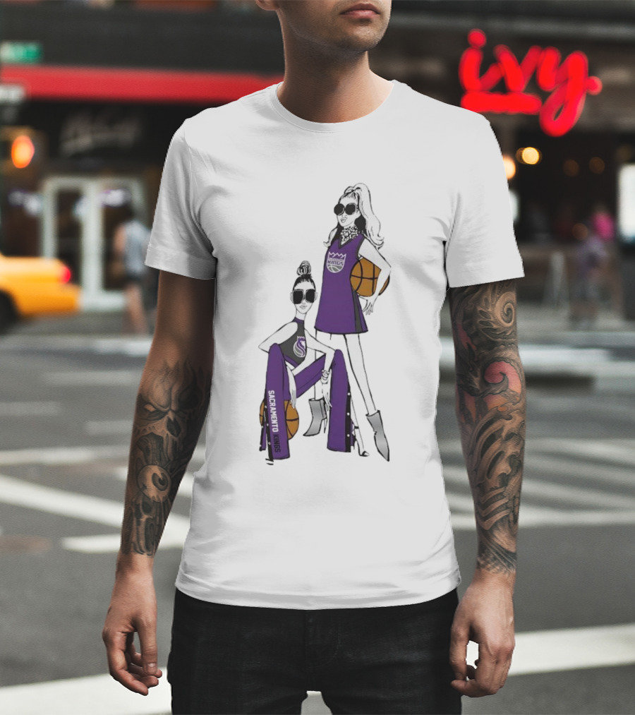 Sacramento Kings G-III 4Her Basketball Girls Fashion T-Shirt