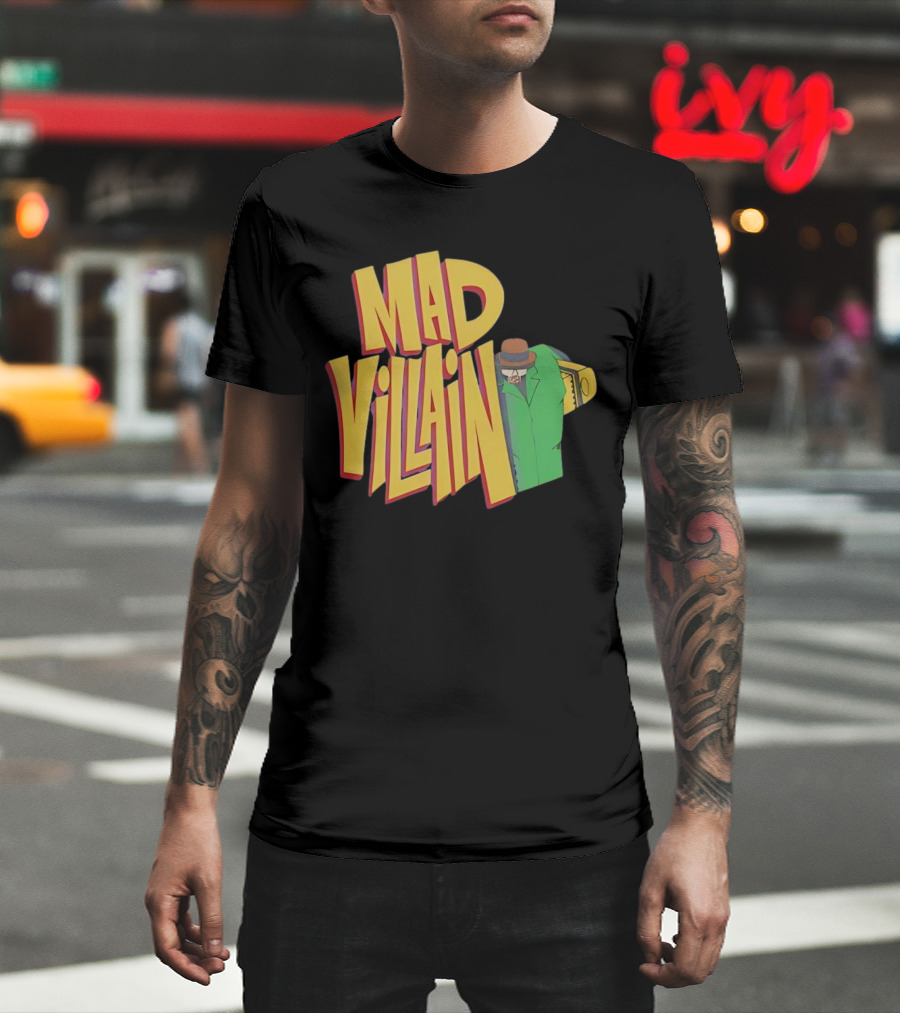 Mad Villain Lurk Mystery Figure In Green Trench Coat And Hat T-Shirt