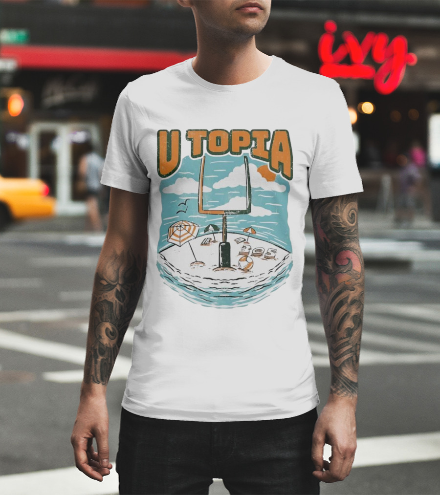 Miami Hurricanes U Topia 305 Beach Paradise T-Shirt