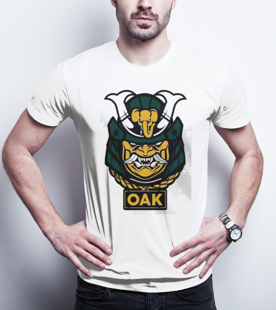 Oakland Athletics Samurai OAK Aggressive Mask T-Shirt