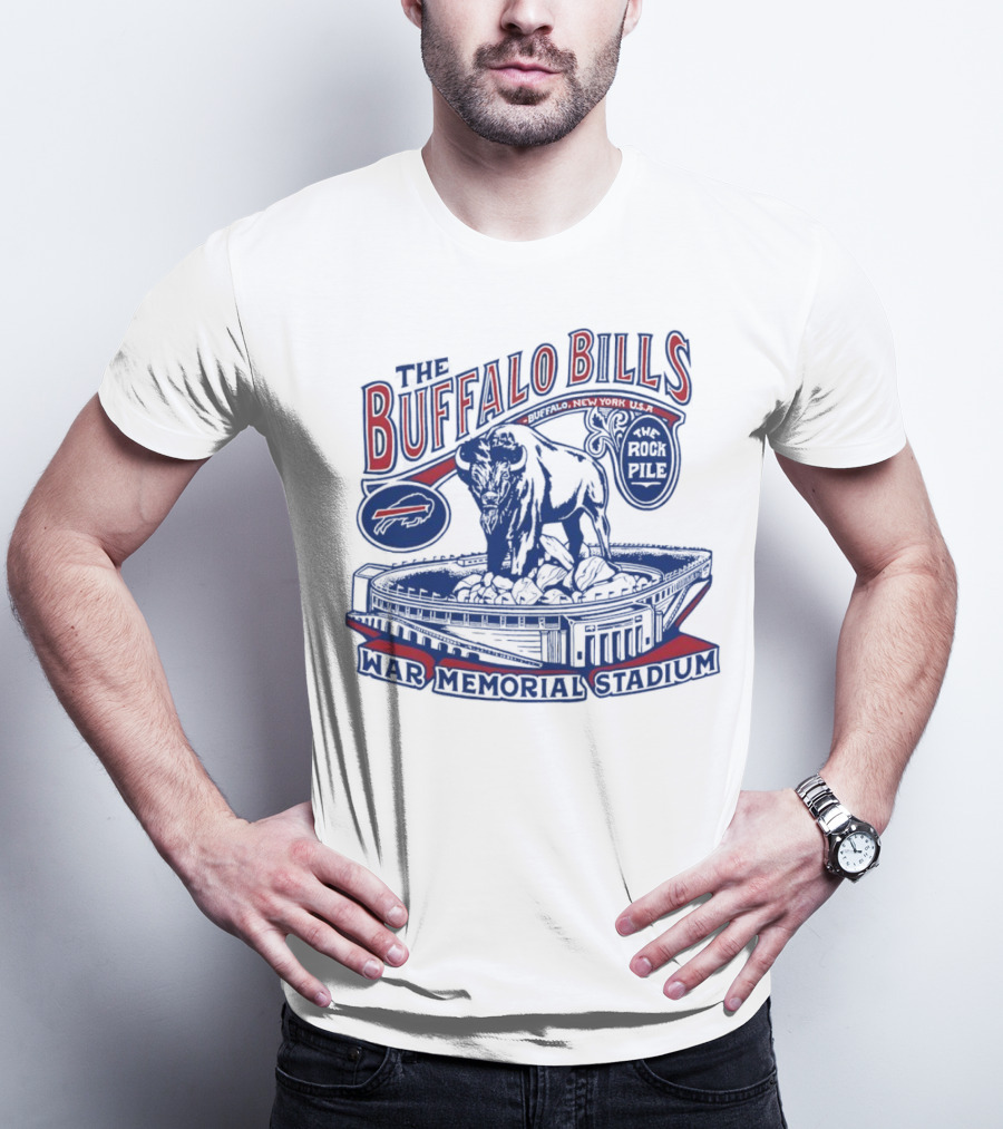The Buffalo Bills War Memorial Stadium Rockpile New York NFL Iconic Buffalo T-Shirt