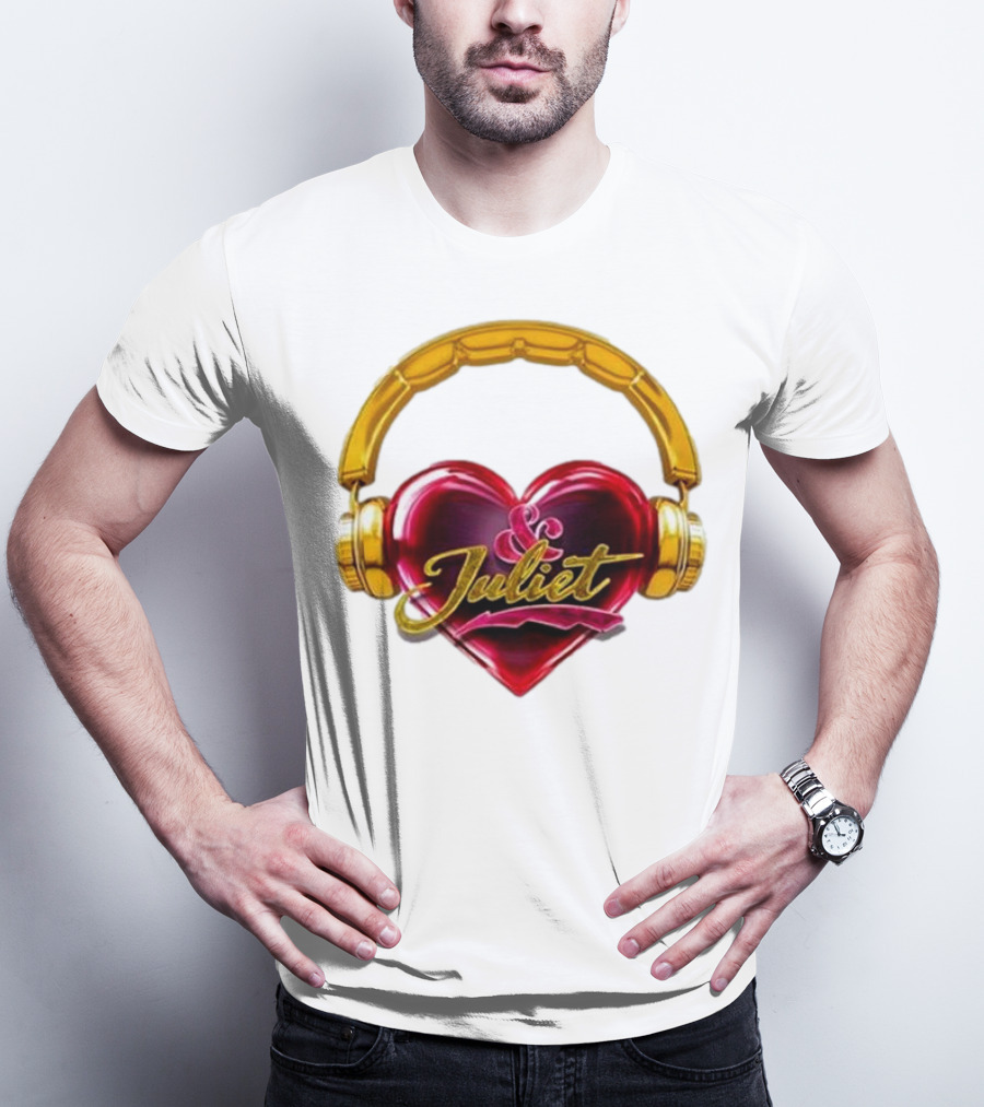 Broadway Juliet Heart Headphones T-Shirt