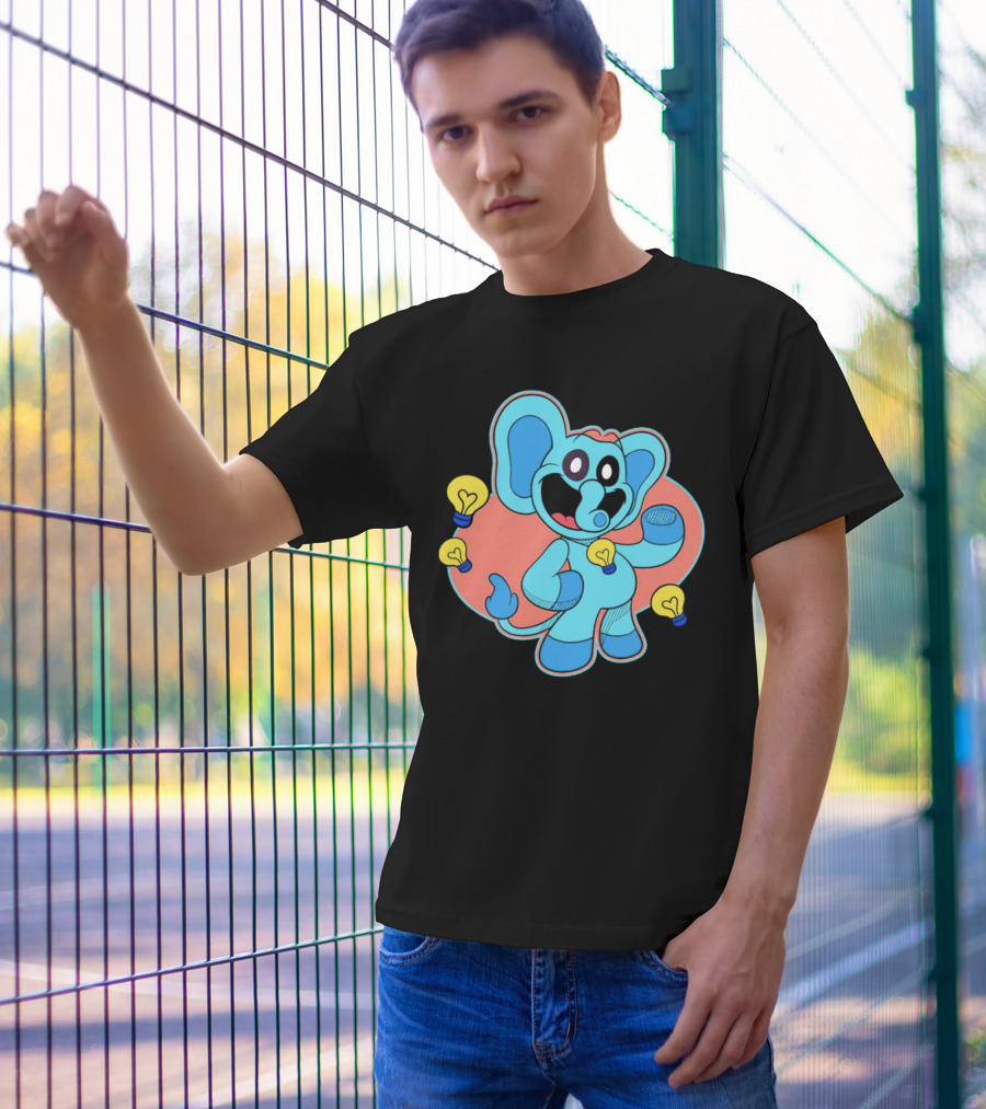 Bubba Bubbaphant Smiling Critters Lightbulb Character T-Shirt