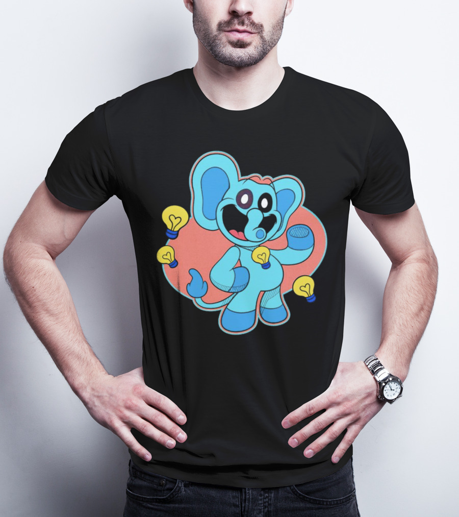 Bubba Bubbaphant Smiling Critters Lightbulb Character T-Shirt