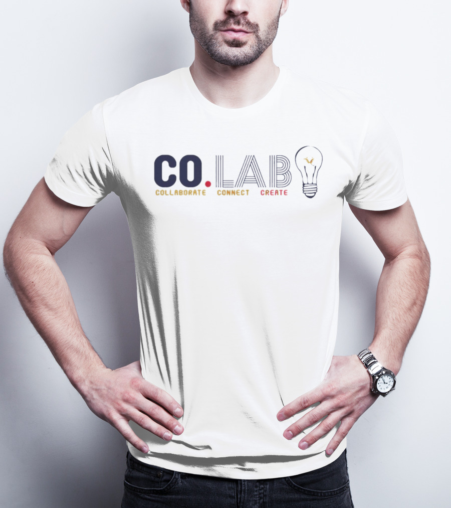 CO.LAB Collaborate Connect Create Light Bulb T-Shirt