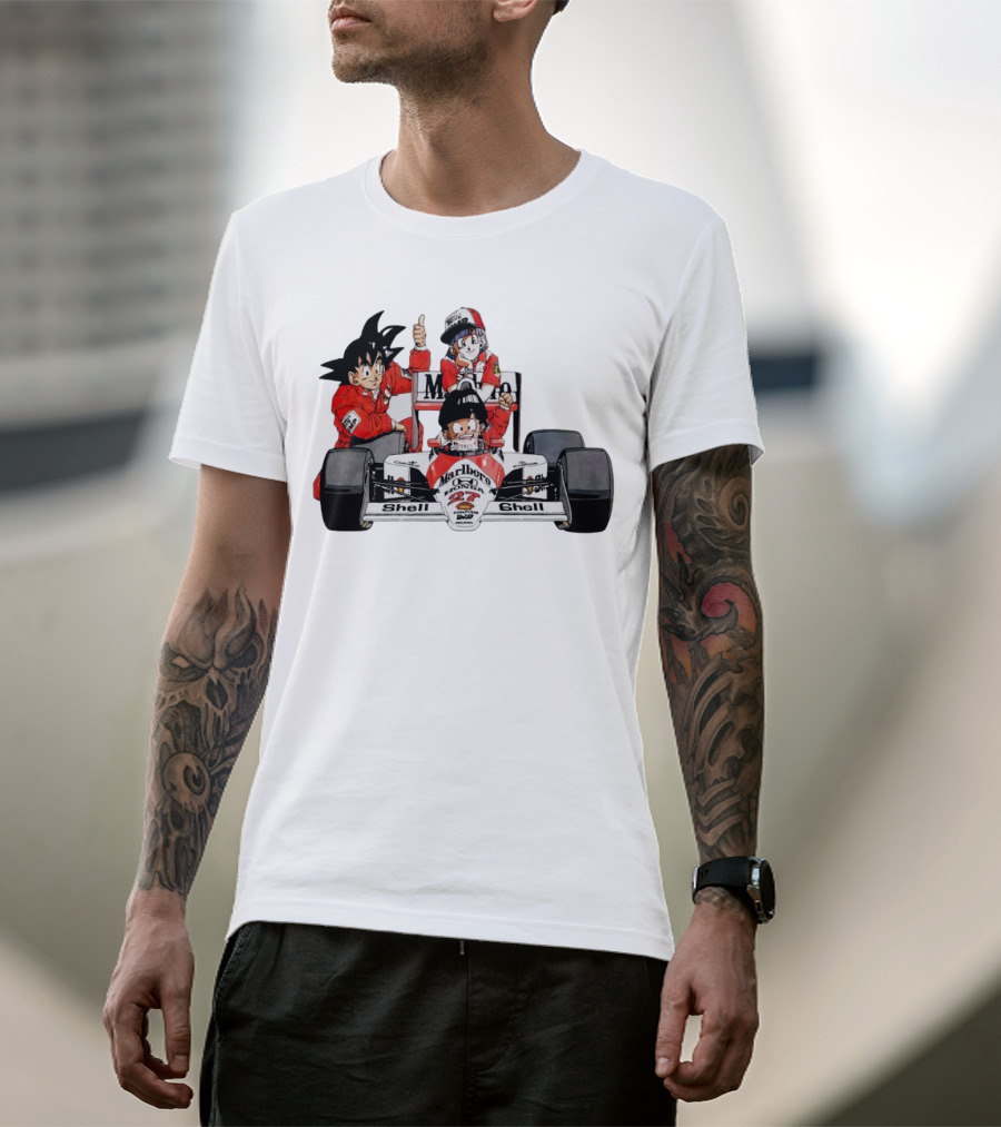 Dragon Ball Marlboro Shell 27 Racing Car Legends T-Shirt