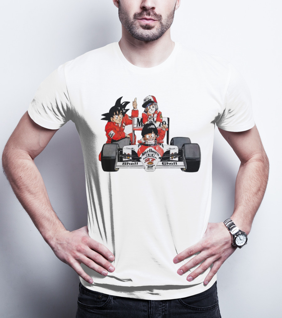 Dragon Ball Marlboro Shell 27 Racing Car Legends T-Shirt