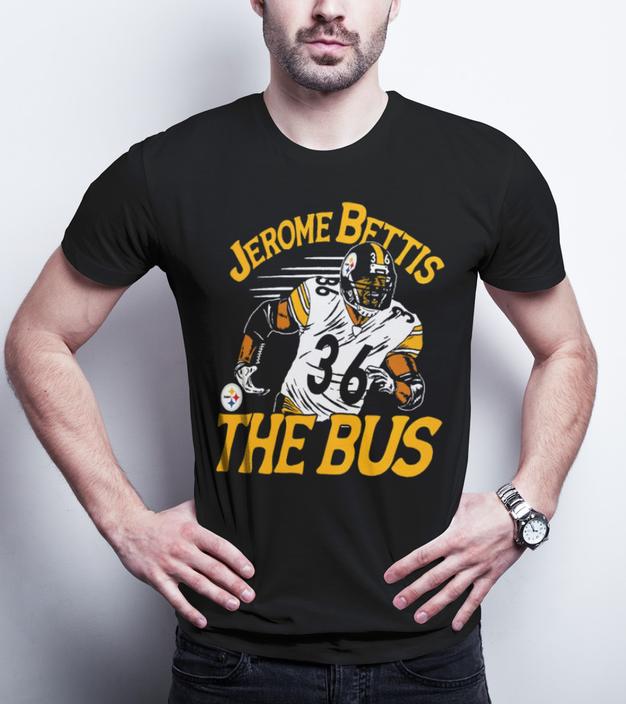 Jerome Bettis The Bus Pittsburgh Steelers 36 Caricature T-Shirt