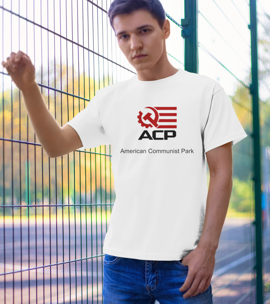 ACP Hammer And Sickle American Communist Park Flag T-Shirt