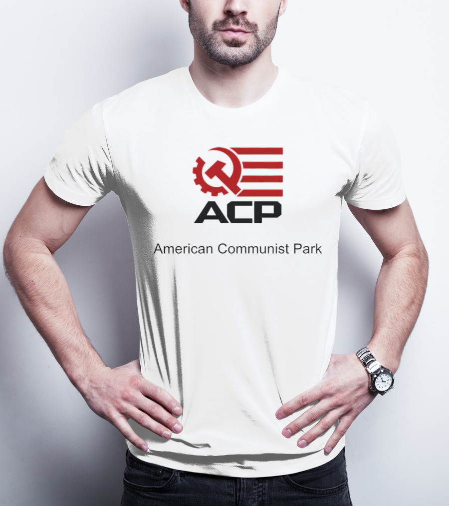 ACP Hammer And Sickle American Communist Park Flag T-Shirt