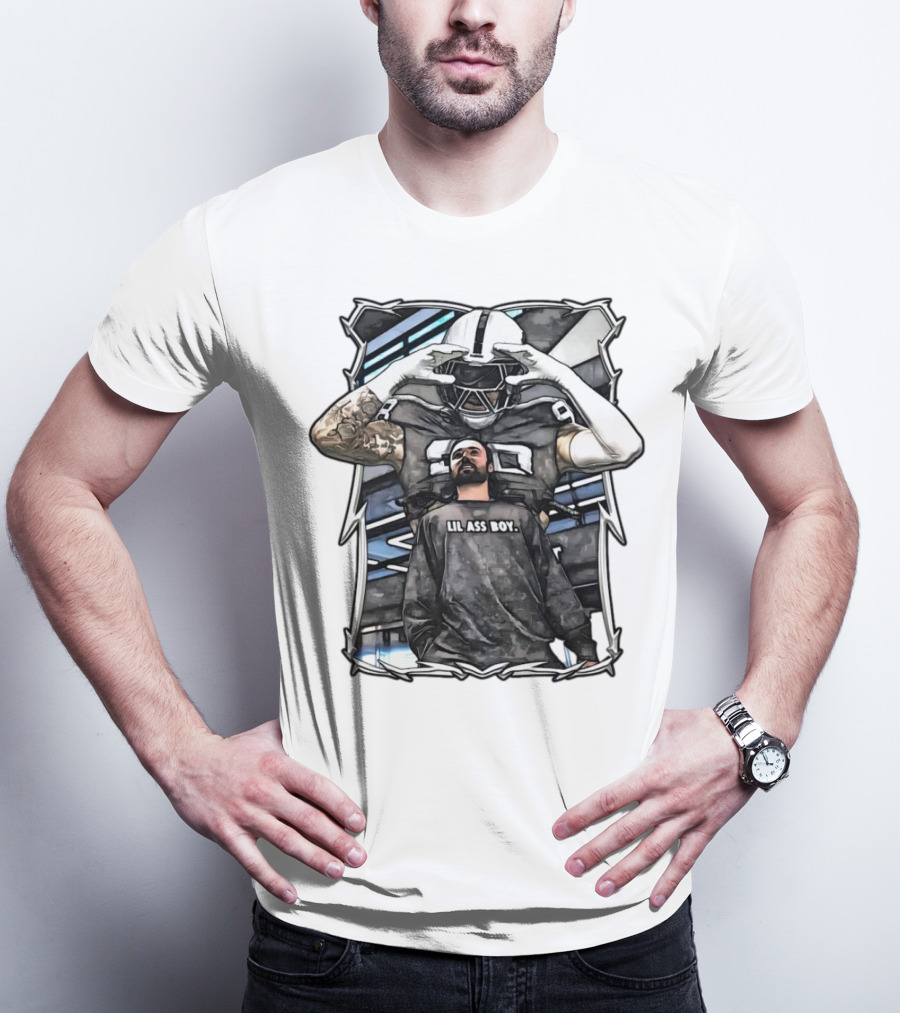 Las Vegas Raiders Maxx Crosby Lil Ass Boy Text With Football Player T-Shirt