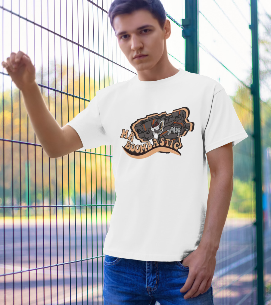 MR BOOMBASTIC Robot Design With Futuristic Mech Elements T-Shirt