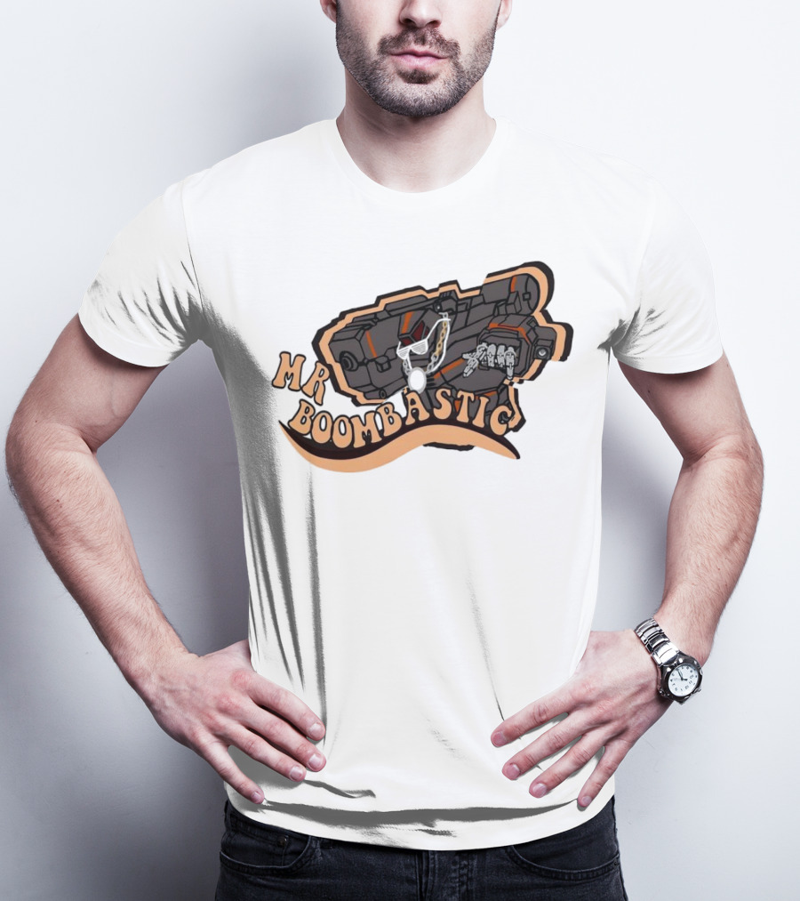 MR BOOMBASTIC Robot Design With Futuristic Mech Elements T-Shirt