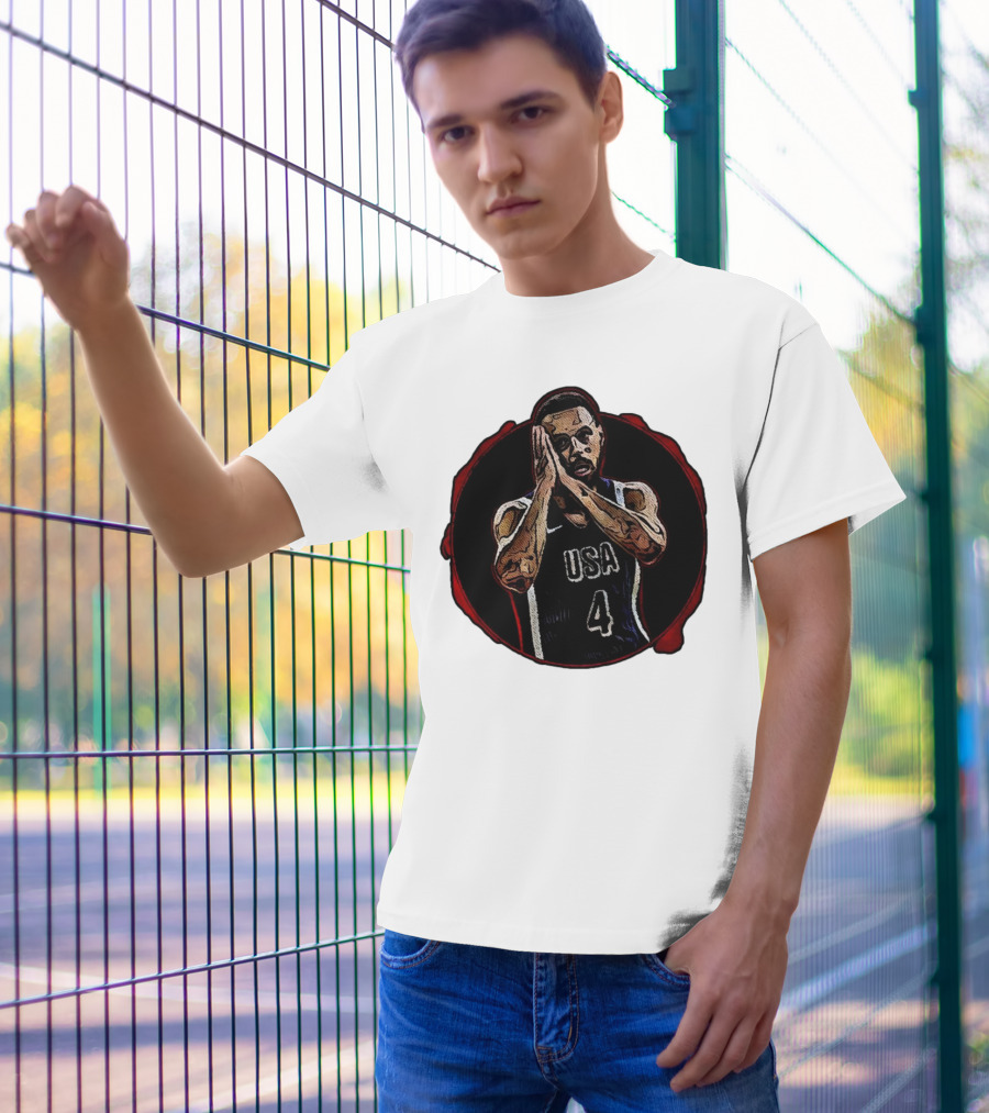 Stephen Curry Night Night USA Basketball Team Paris T-Shirt