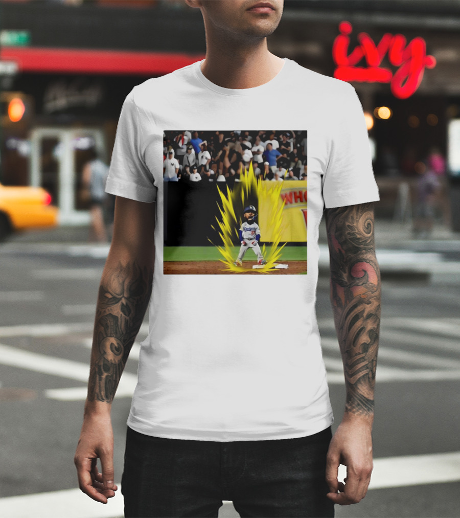 Teoscar Hernández Dodgers Super Saiyan Walk-Off Moment T-Shirt