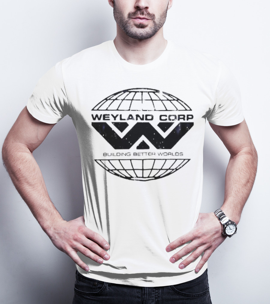 Weyland Corp Building Better Worlds Logo Alien Franchise T-Shirt