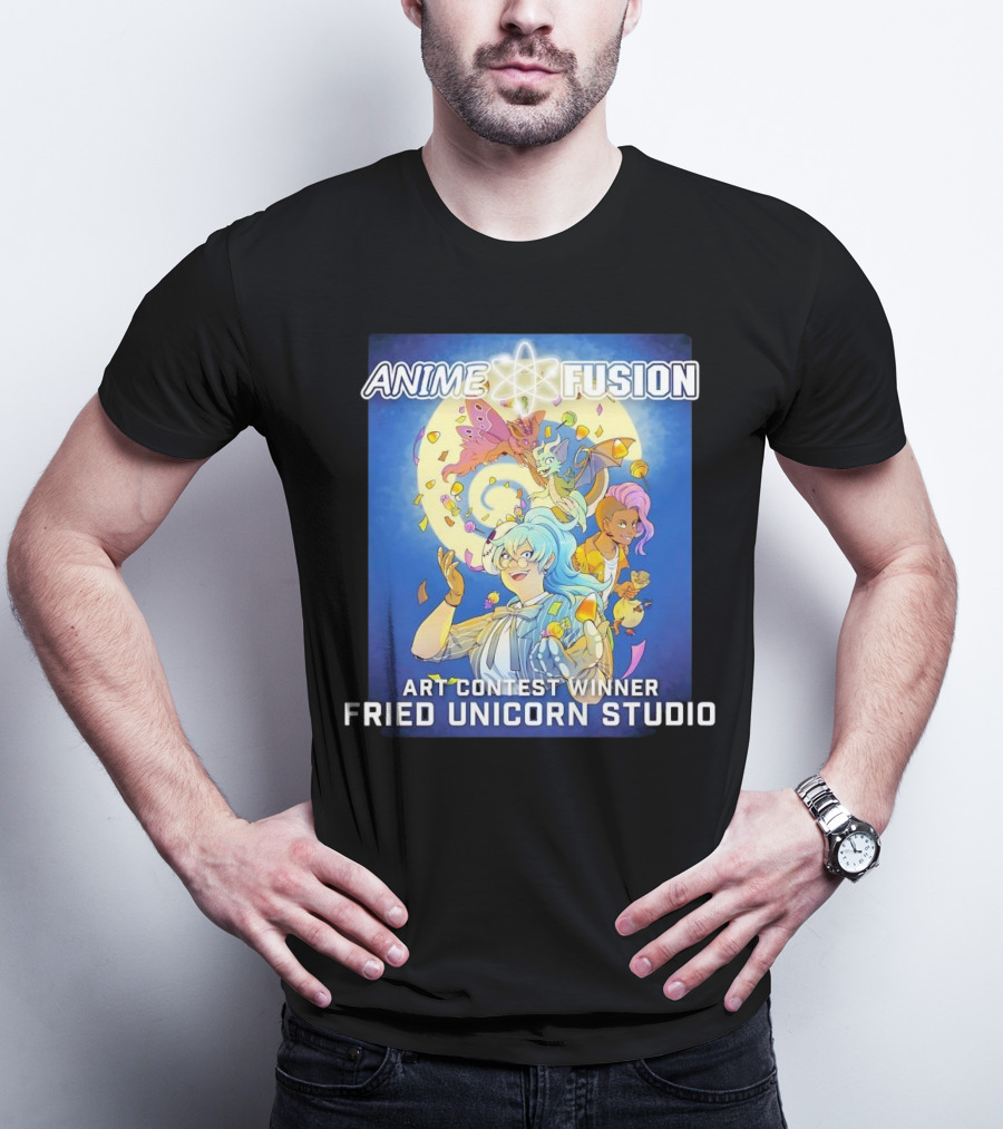 Anime Fusion Fried Unicorn Studio Art Contest Winner T-Shirt
