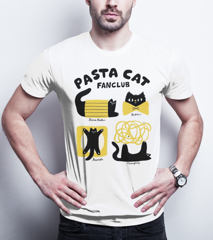 Pasta Cat Fanclub Penne Purrter ZitiFeline Pawrioli Meowgetty T-Shirt