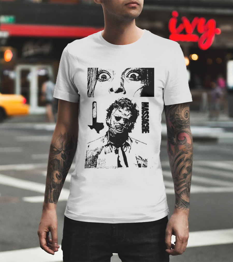 San Antonio Sharpist Texas Chainsaw Massacre Horror Face Knife Texas T-Shirt