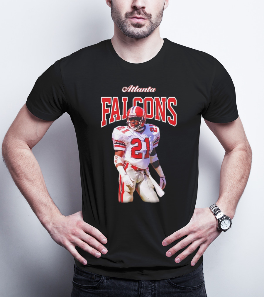 Atlanta Falcons Deion Sanders Retired Player 21 Sideline Legend T-Shirt