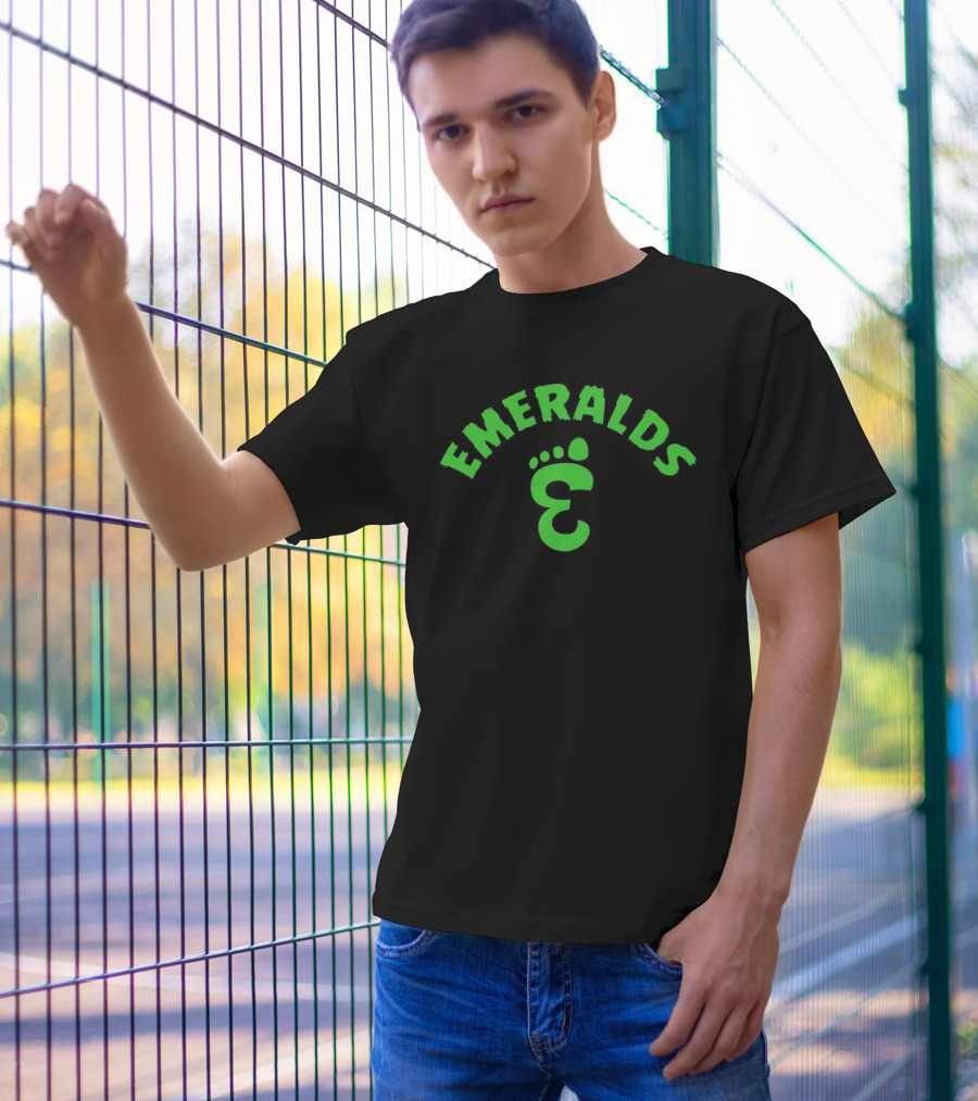 Emeralds Bigfoot Footprint T-Shirt
