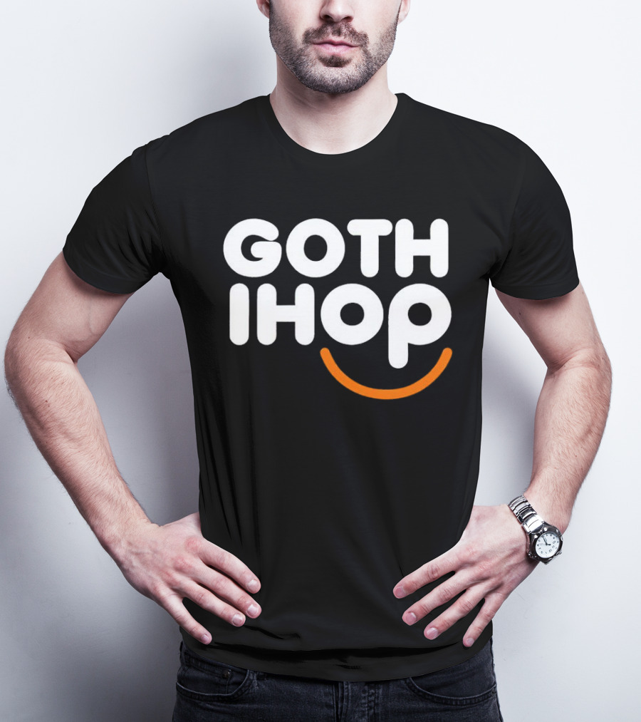 Goth IHOP Merchandise Smile Dark Aesthetic T-Shirt