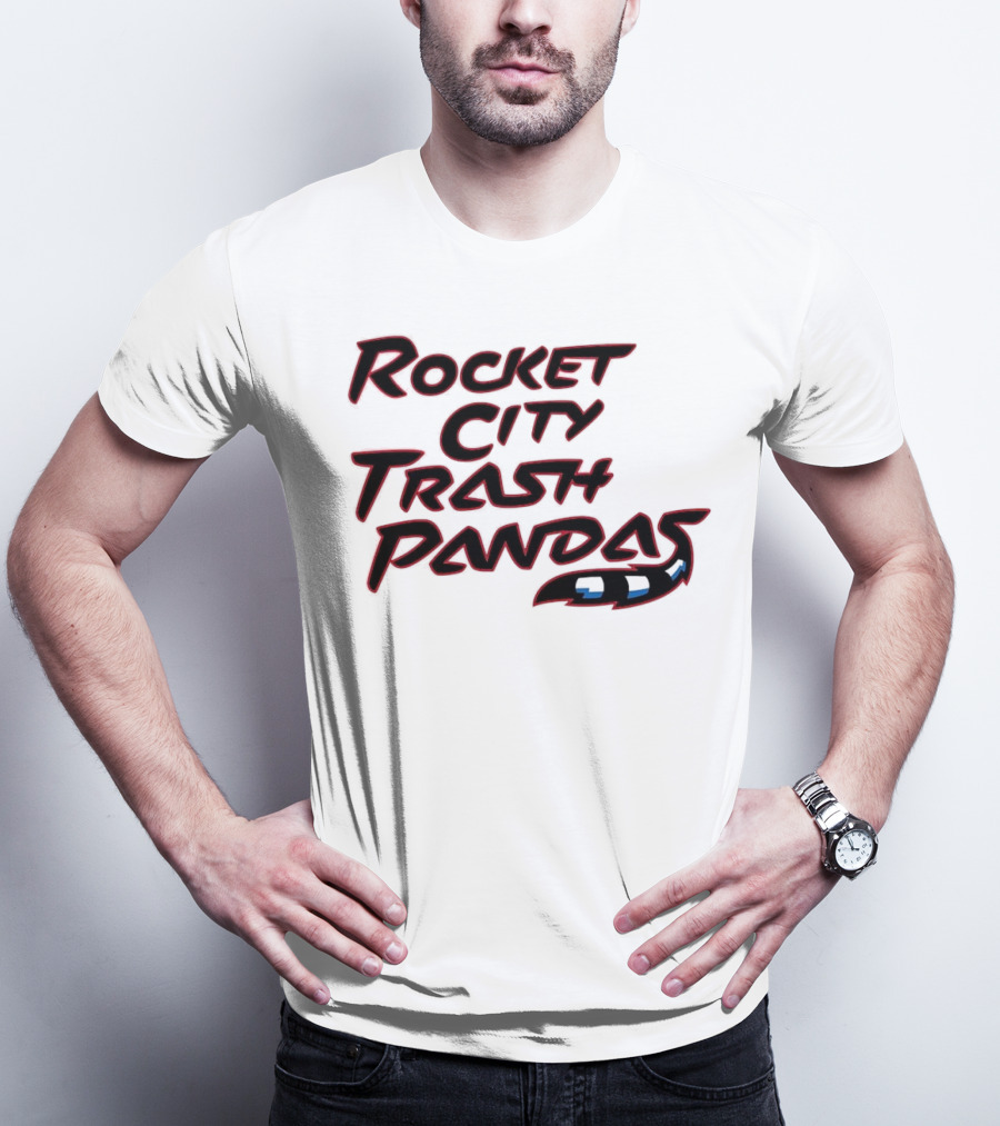Rocket City Trash Pandas Black Tail T-Shirt