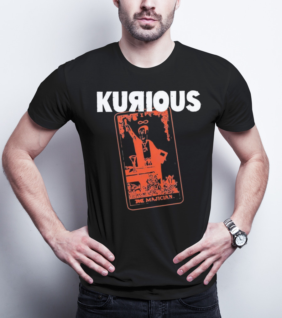 Kurious Gasdrawls The Majician Tarot Card T-Shirt