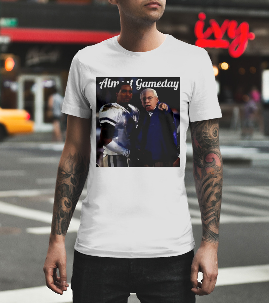 Almost Gameday Bill Snyder Coach K-State Wildcats Player Interaction T-Shirt