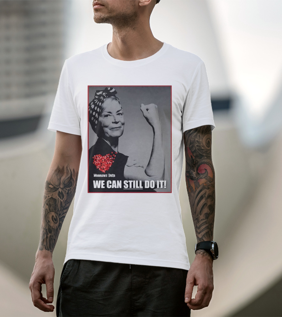 Meemaws Unite We Can Still Do It Polka Dot Bandana Heart T-Shirt