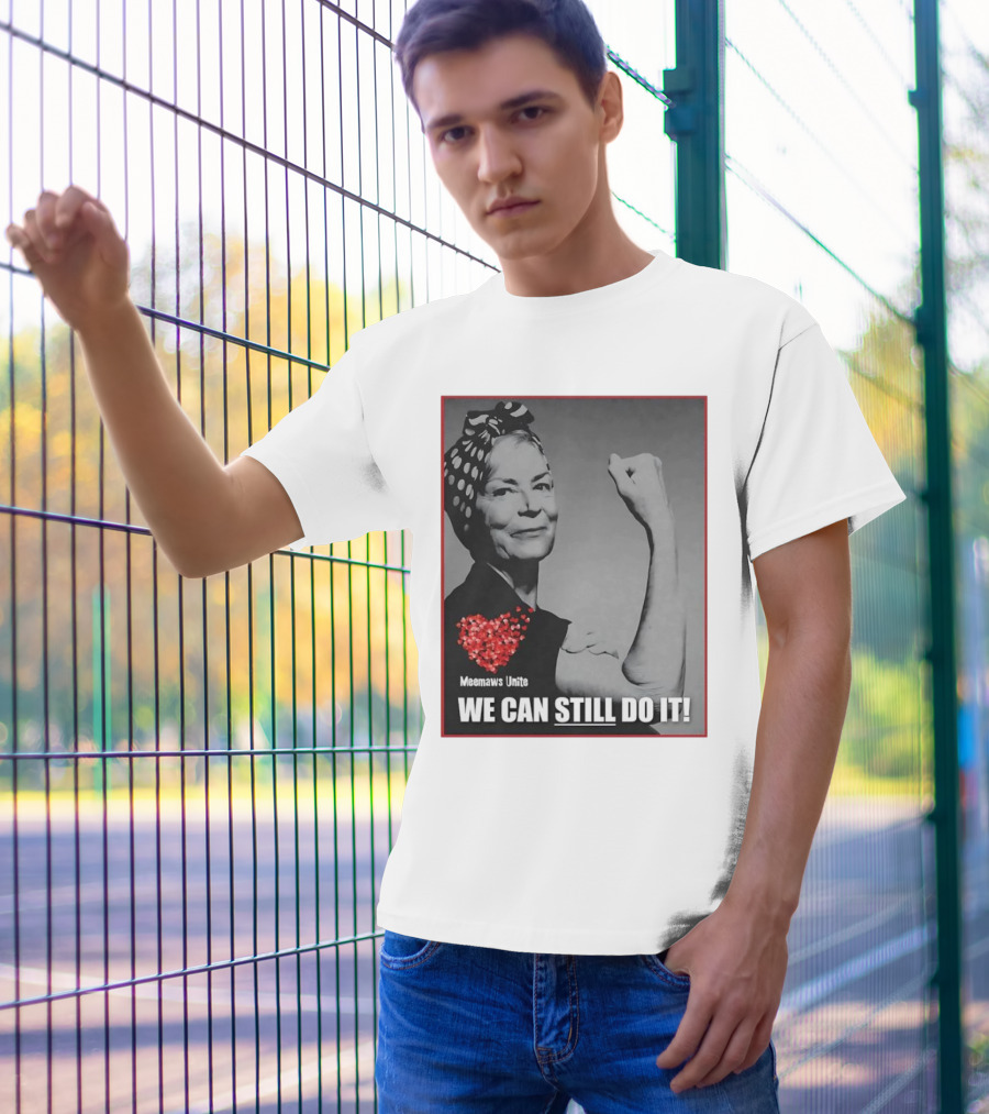 Meemaws Unite We Can Still Do It Polka Dot Bandana Heart T-Shirt