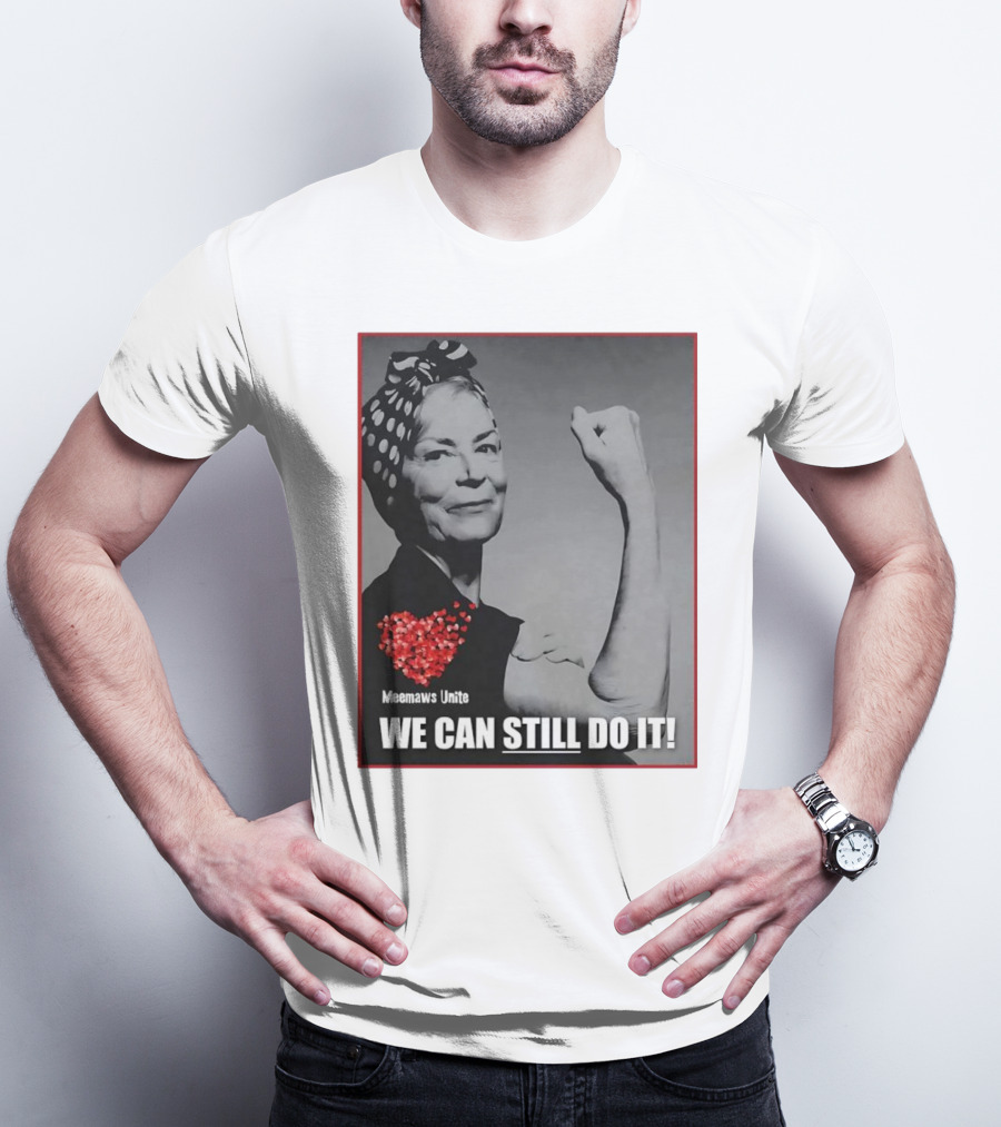 Meemaws Unite We Can Still Do It Polka Dot Bandana Heart T-Shirt