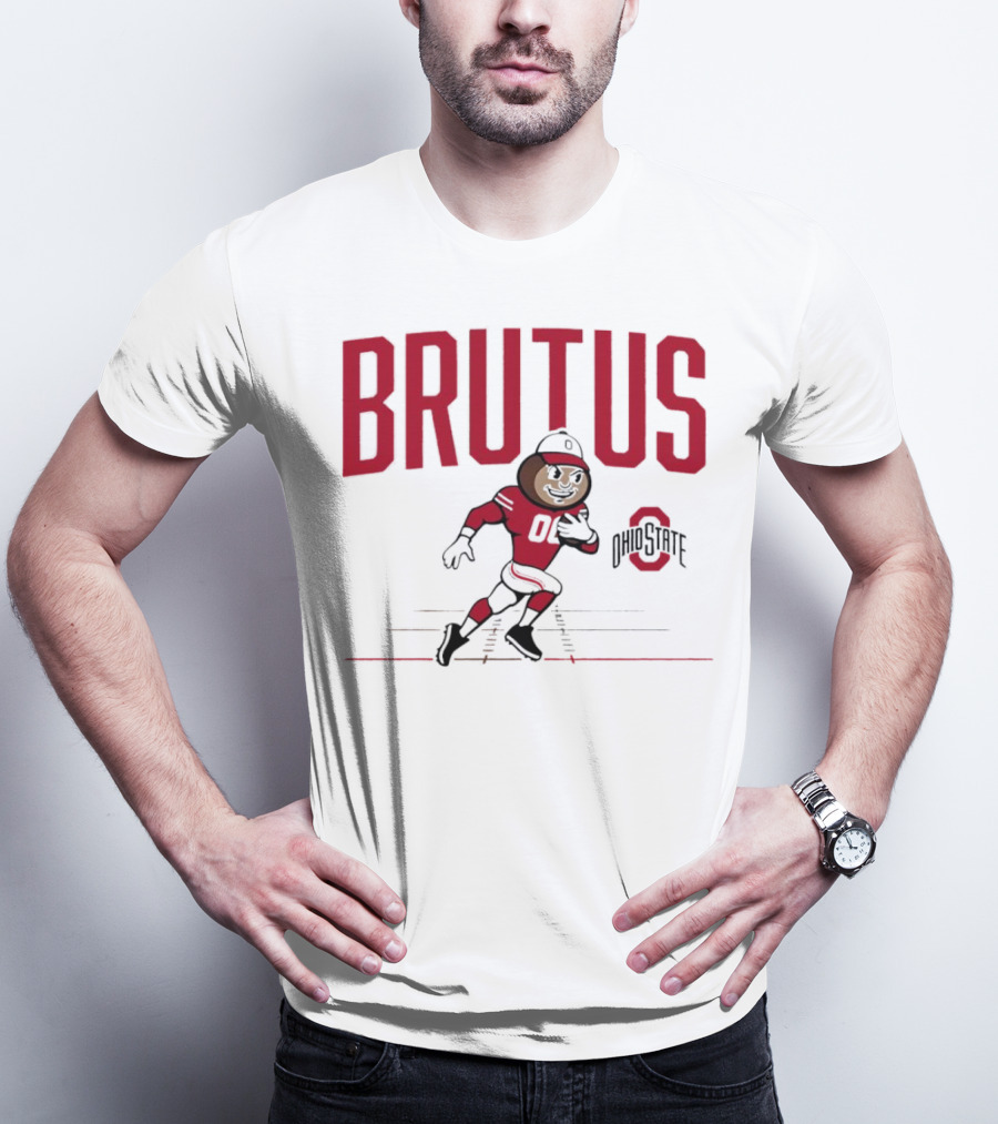 Brutus Ohio State Buckeyes 00 Running Mascot T-Shirt