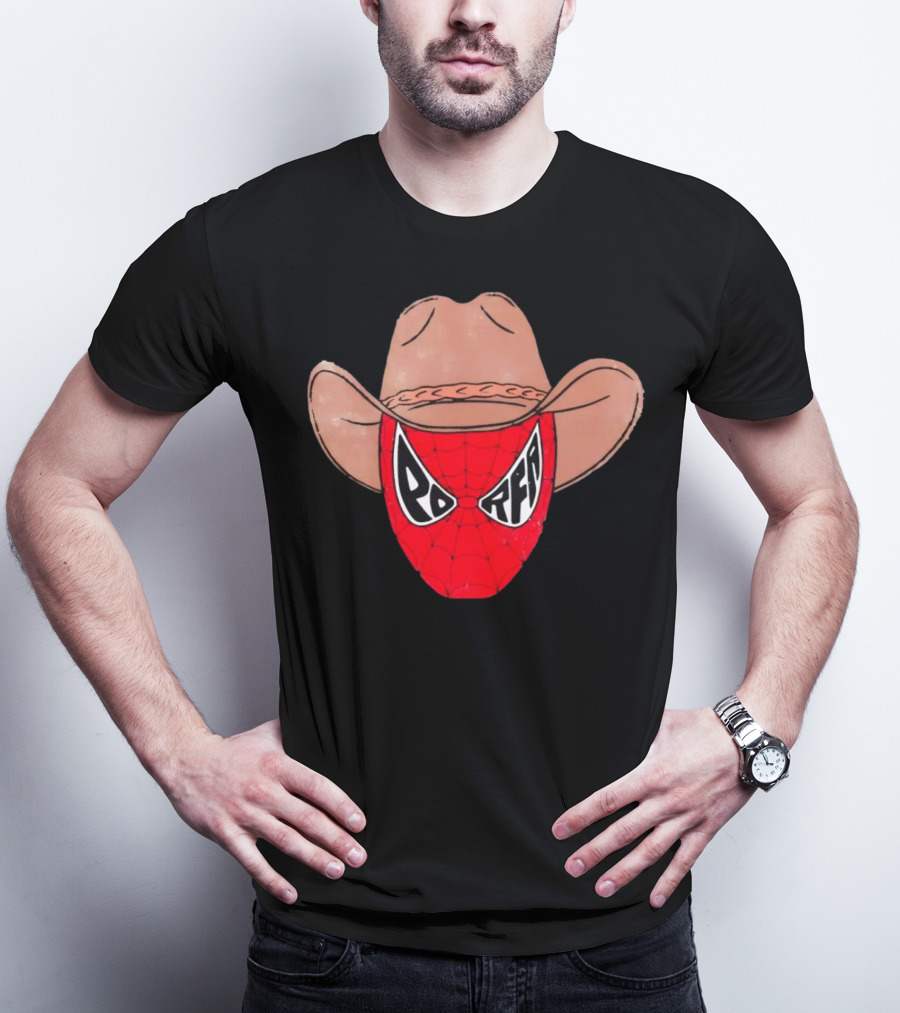 Porfa Porfaman Cowboy Spider Man T-Shirt