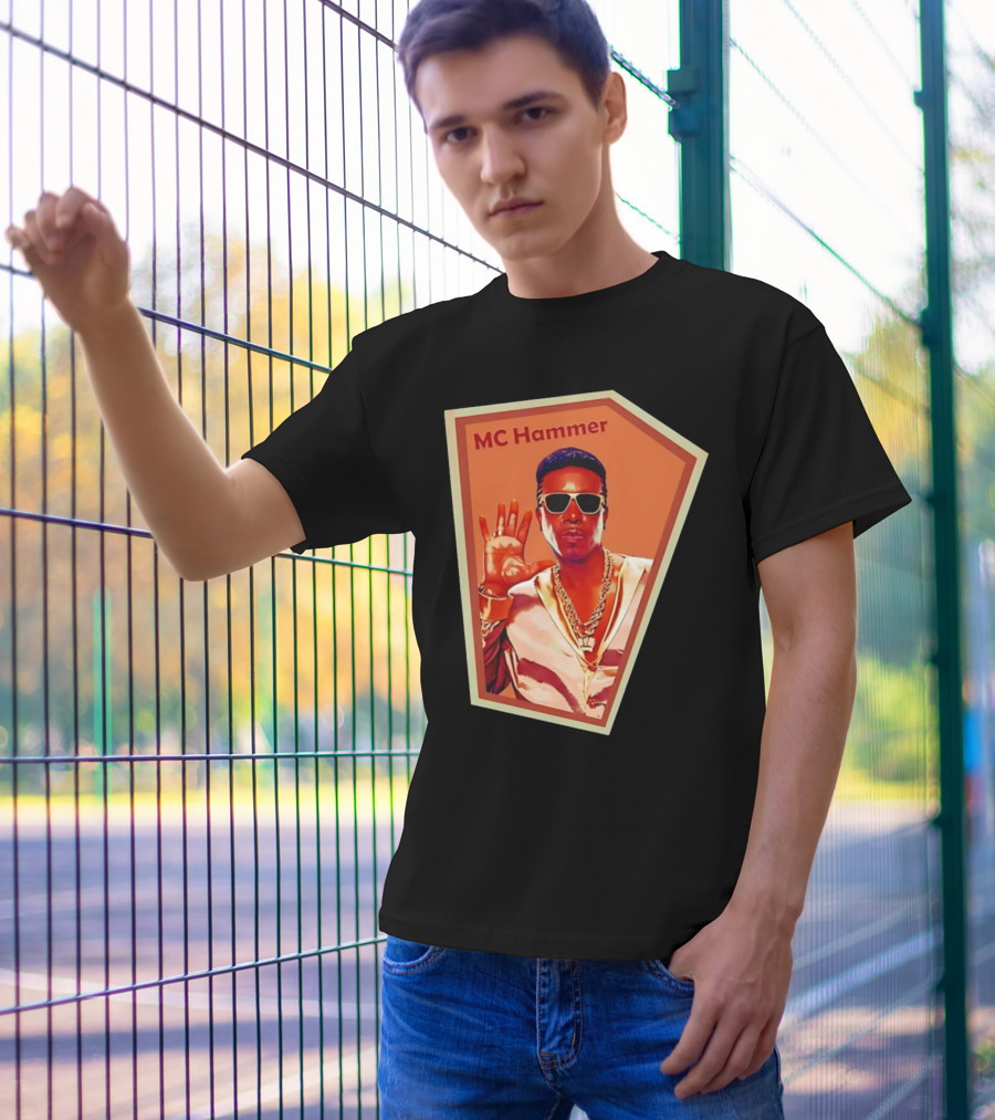 MC Hammer Retro Iconic Style Sunglasses Chains Wave Hand Gesture T-Shirt