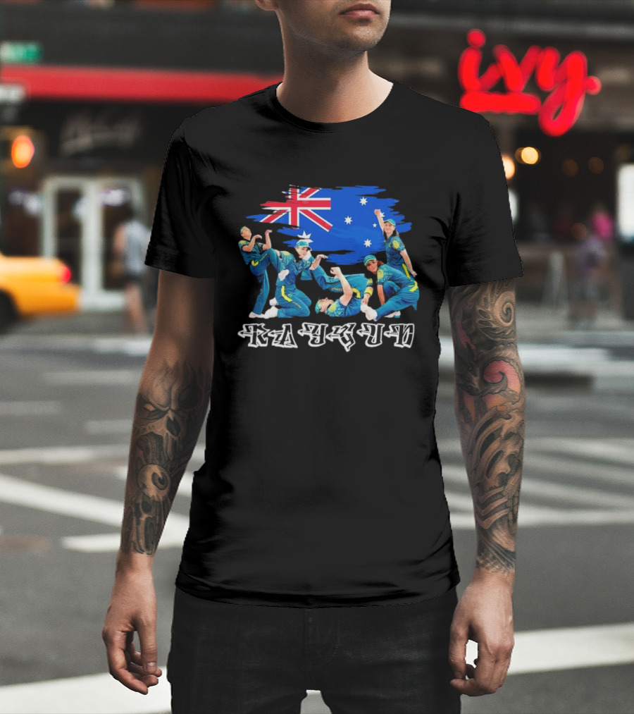 Raygun Rachael Gunn B-girl With Australia Flag T-Shirt