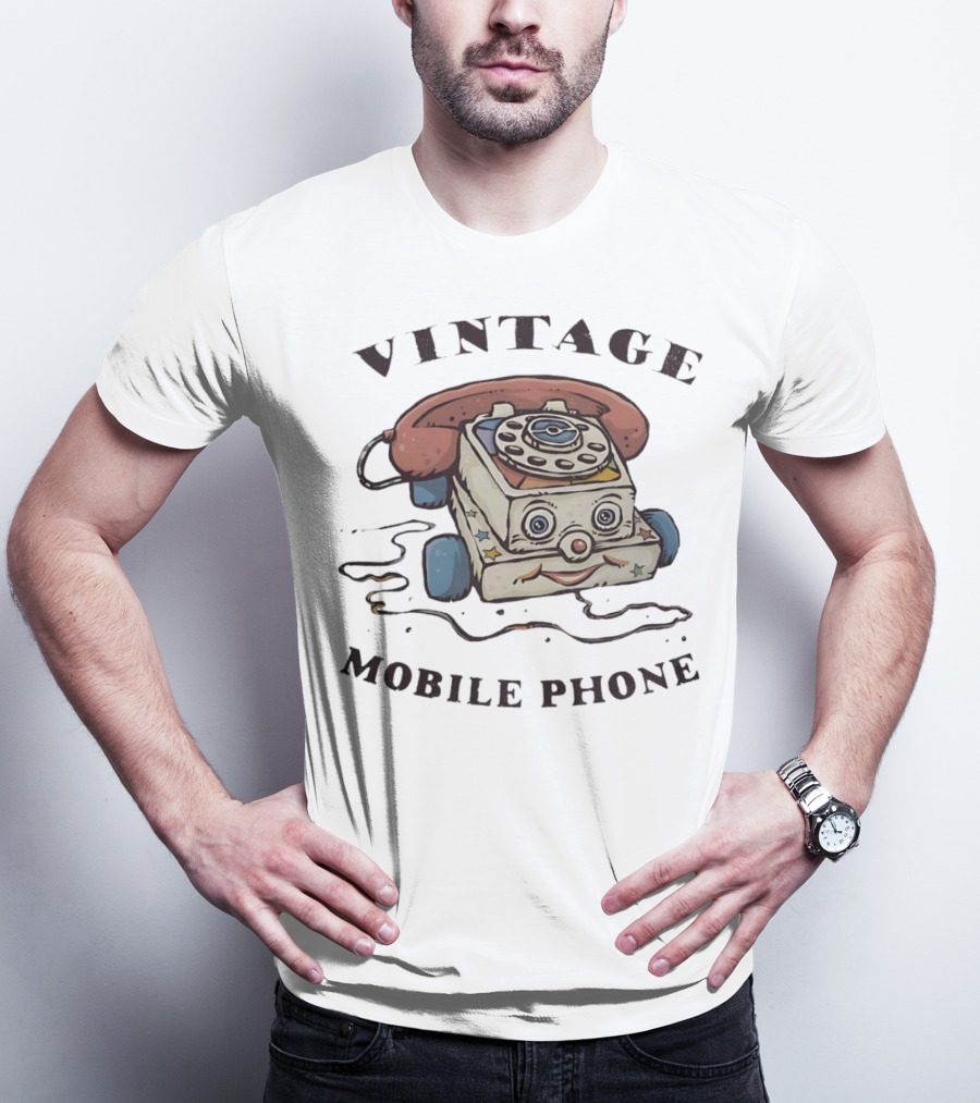 Vintage Mobile Phone Chatter Telephone Toy T-Shirt