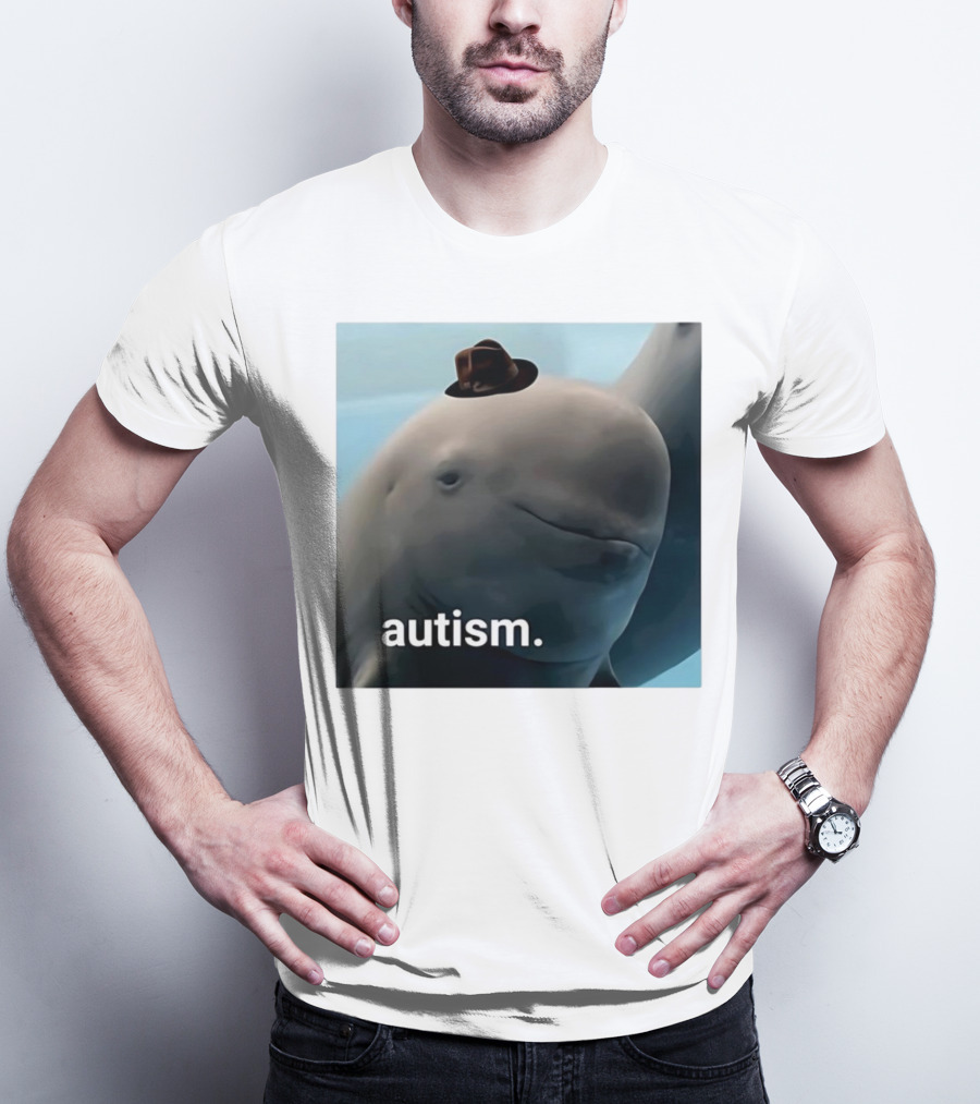 Autism Dolphin Meme With Hat T-Shirt