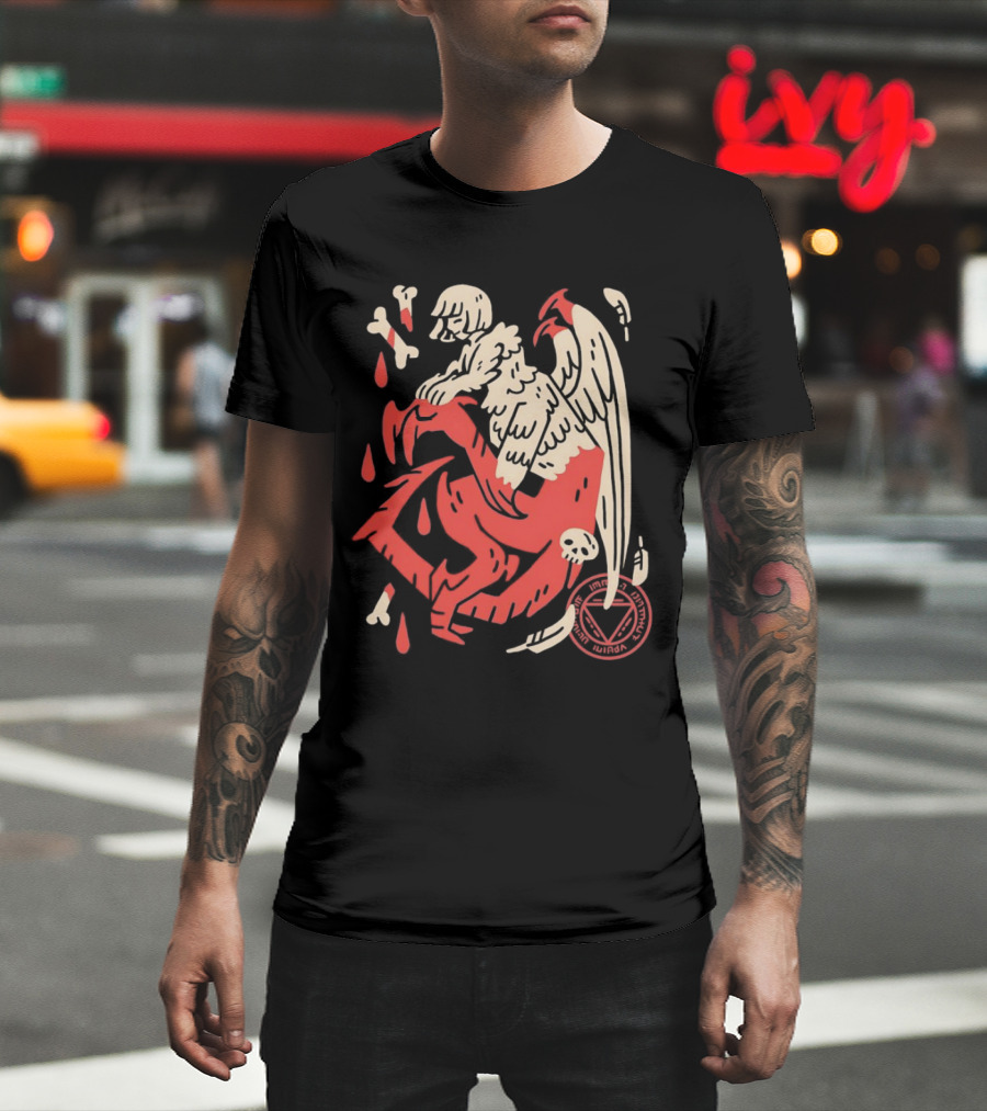 Falin Touden Dungeon Meshi Delicious In Dungeon Forbidden Magic Winged Creature With Skull And Bones T-Shirt