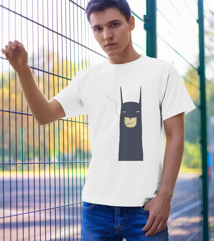 Batman Smoking Cigarette Classic T-Shirt