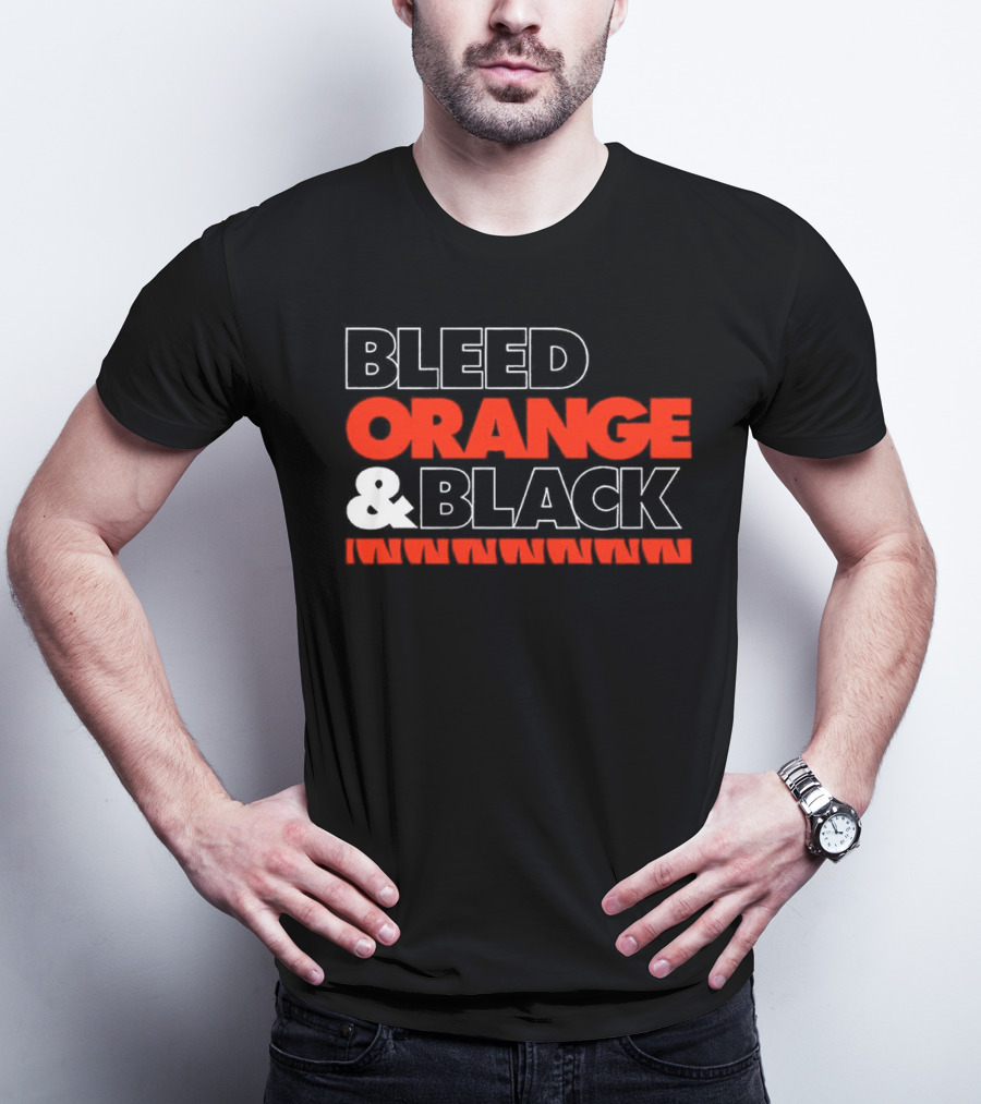 Cincinnati Bengals Bleed Orange And Black T-Shirt