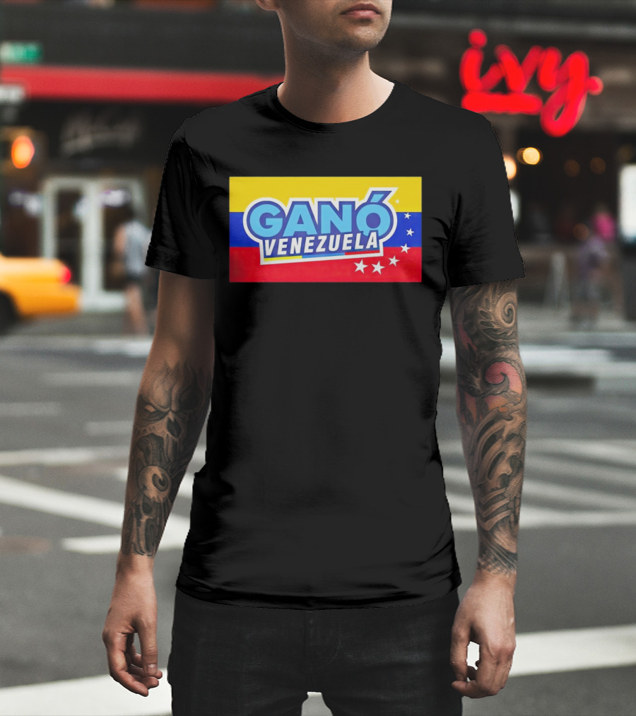Ganó Venezuela Bandera Colores Estrellas T-Shirt