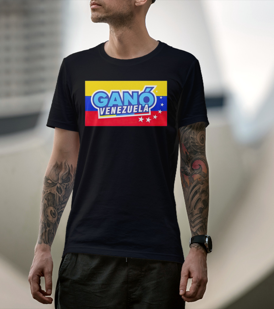 Ganó Venezuela Bandera Colores Estrellas T-Shirt