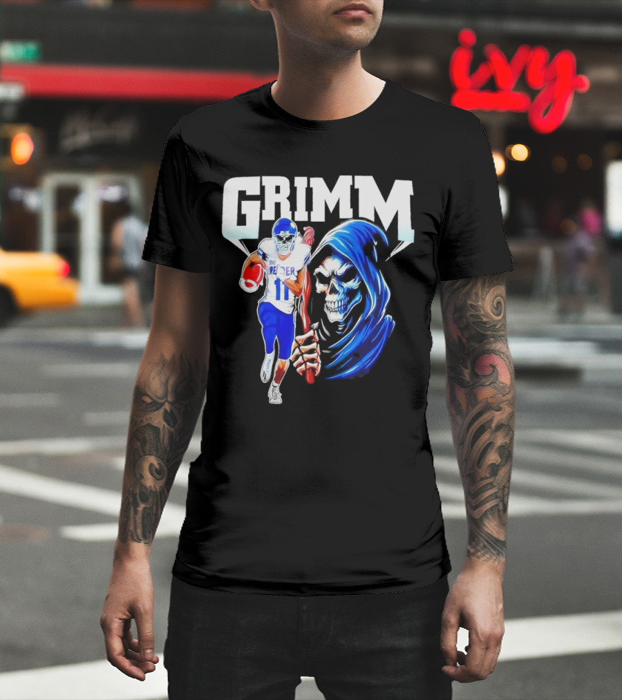Grimm Reaper Kansas Jayhawks Football 11 Luke Grimm T-Shirt
